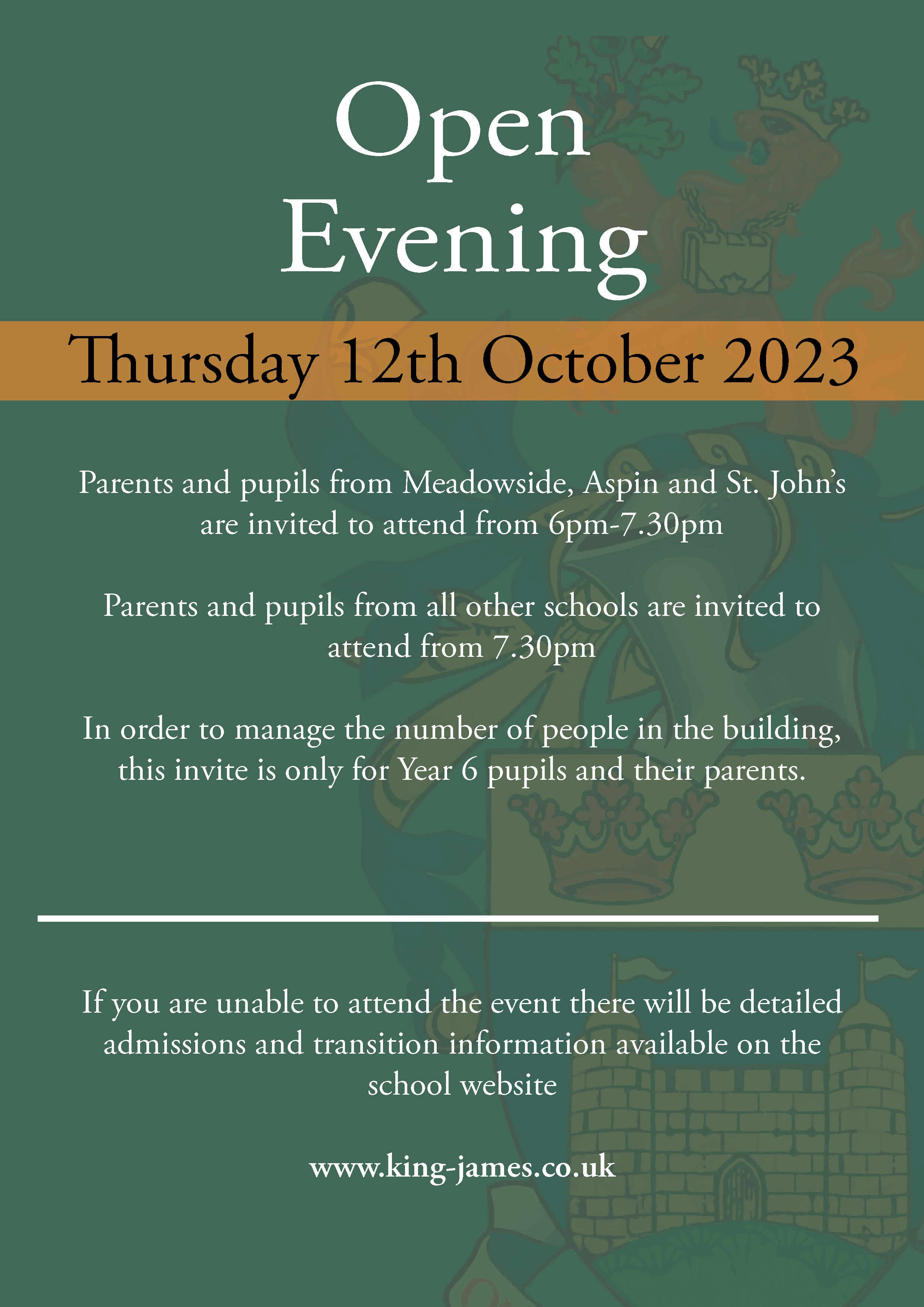 Open Evening & Prospectus - King James's School